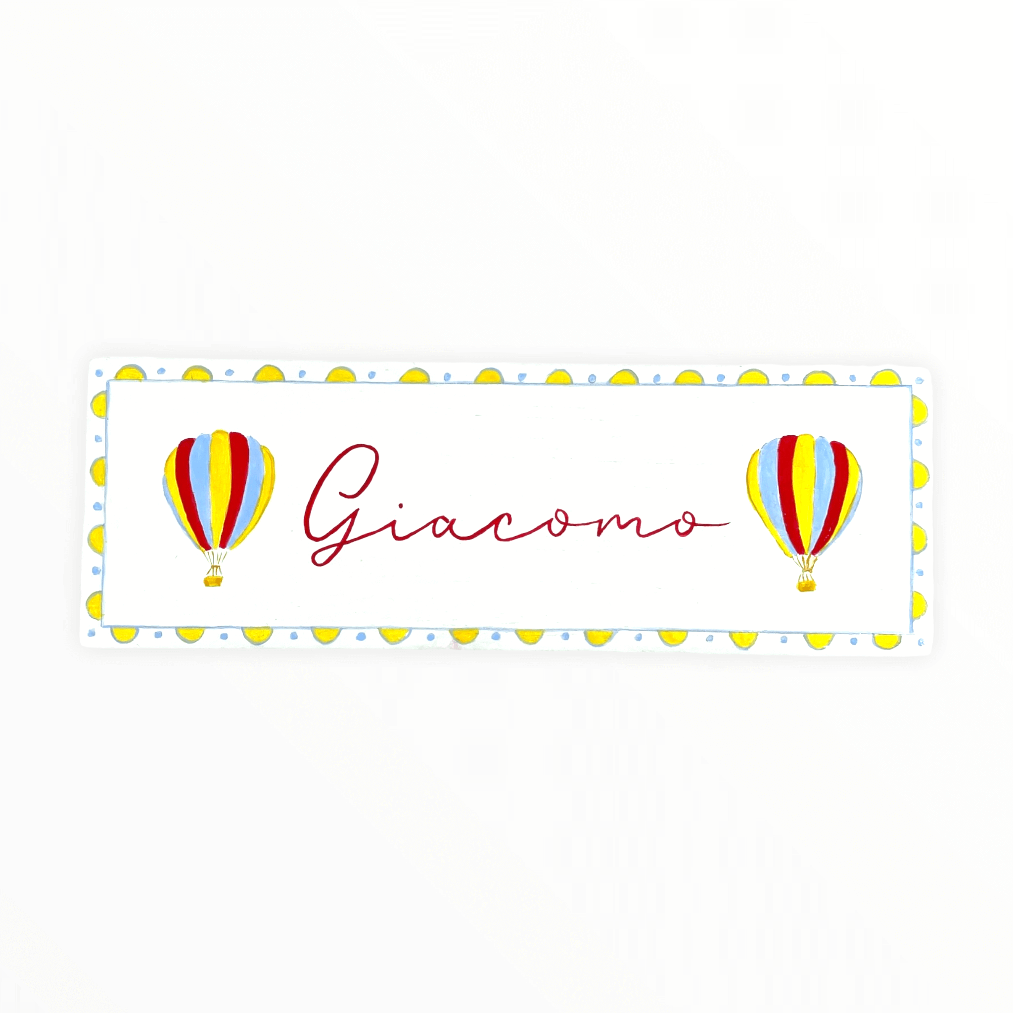 Personalised Door Plaque - Hot Air Balloons – Nells Archdale